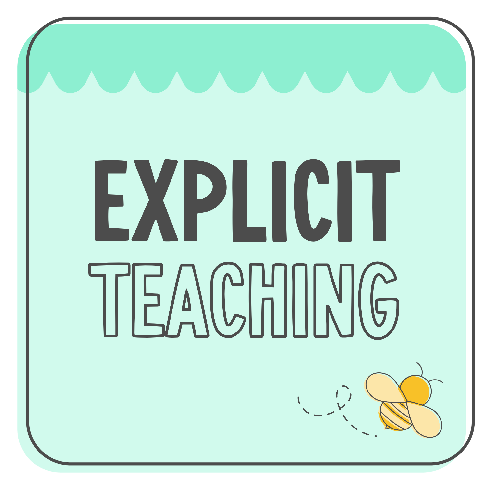 Explicit Teaching Slides – The Busy Honey Bee