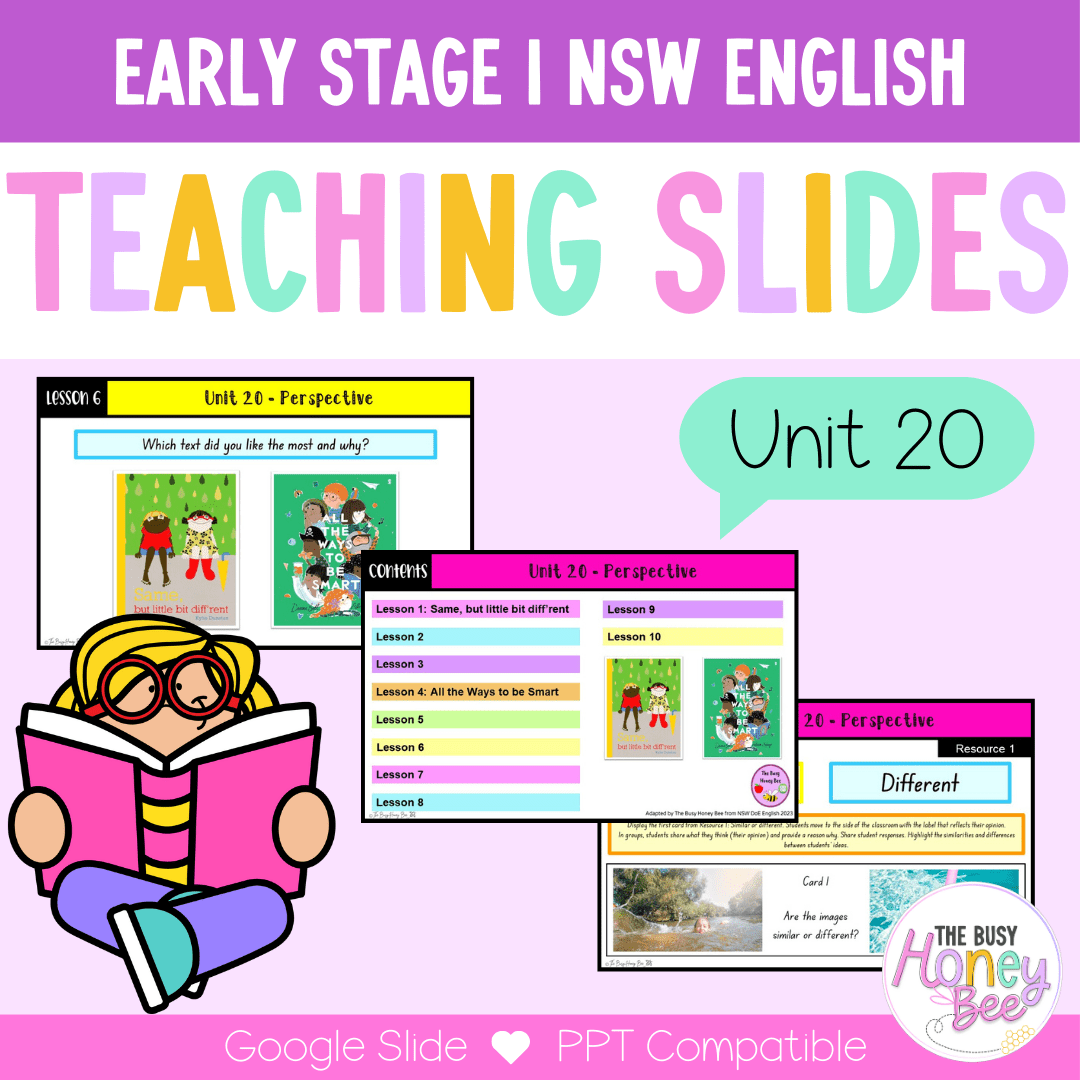 Early Stage 1 Unit 20 Perspective English Teaching Slides – The Busy ...