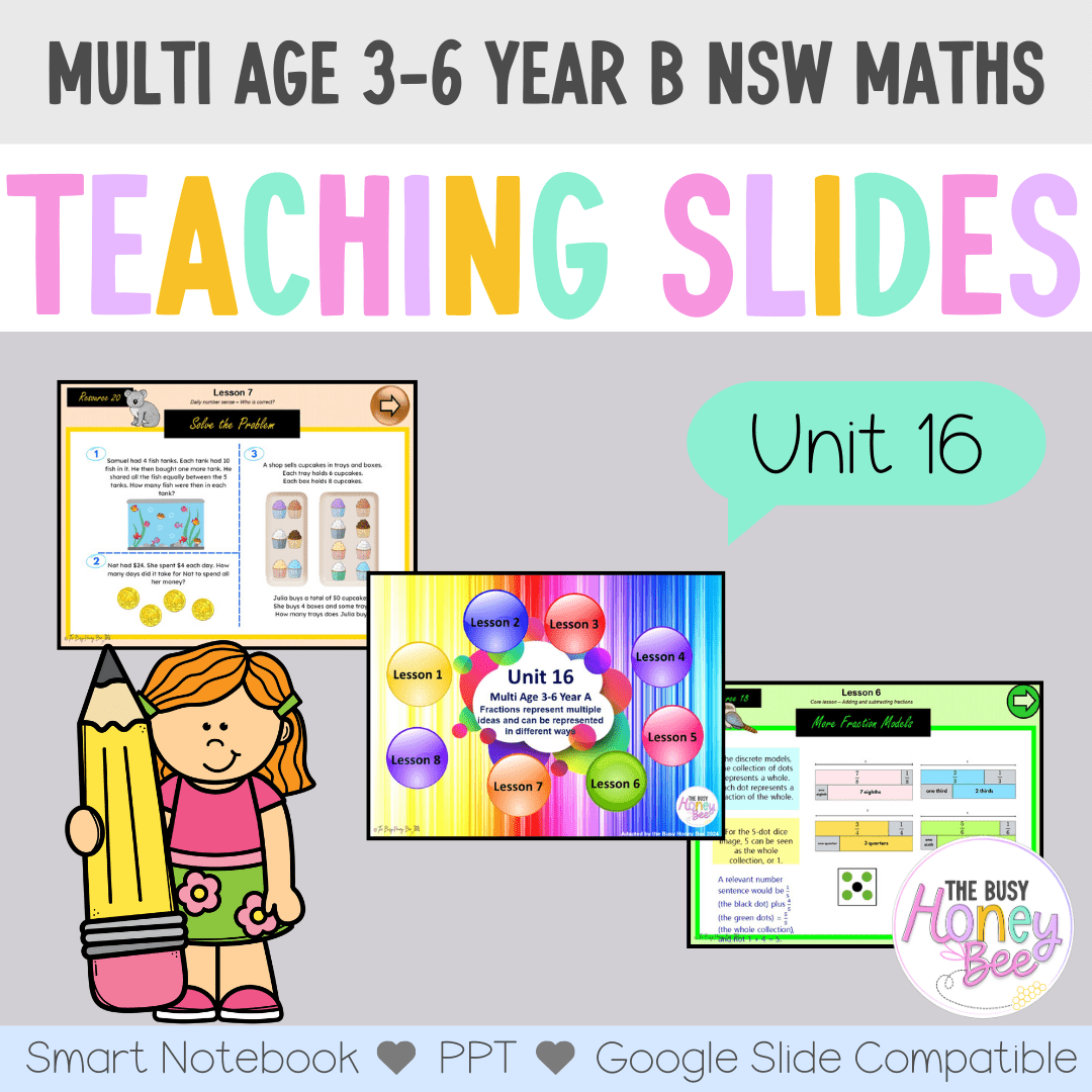 Multi Age 3-6 Year B Unit 16 Maths Teaching Slides – The Busy Honey Bee