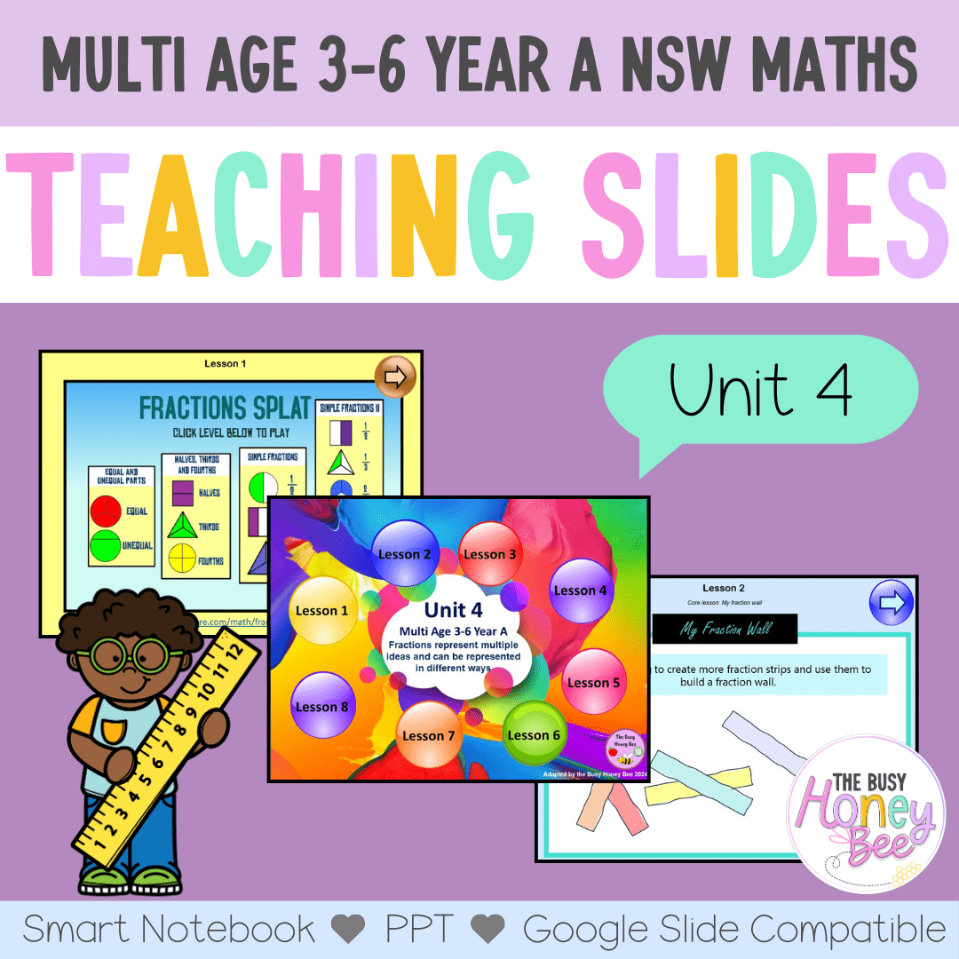 Multi Age 3-6 Year A Unit 4 Maths Teaching Slides – The Busy Honey Bee