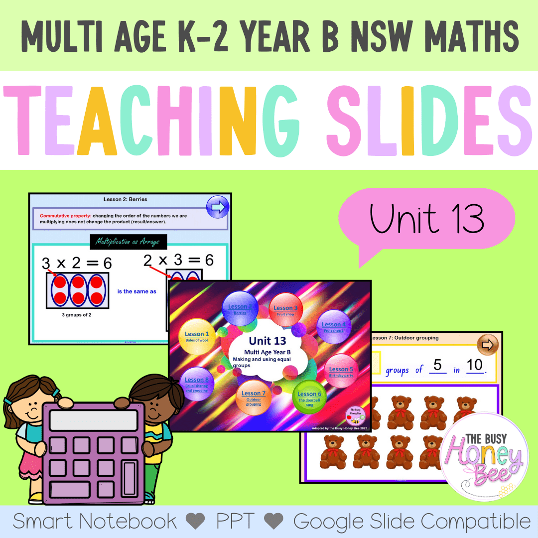 Multi Age Year B Unit 13 Maths Teaching Slides – The Busy Honey Bee