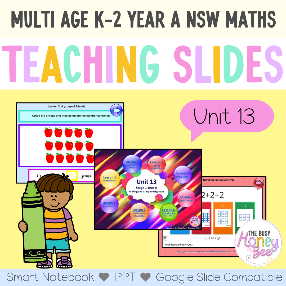Multi Age Year A Unit 13 Maths Teaching Slides – The Busy Honey Bee