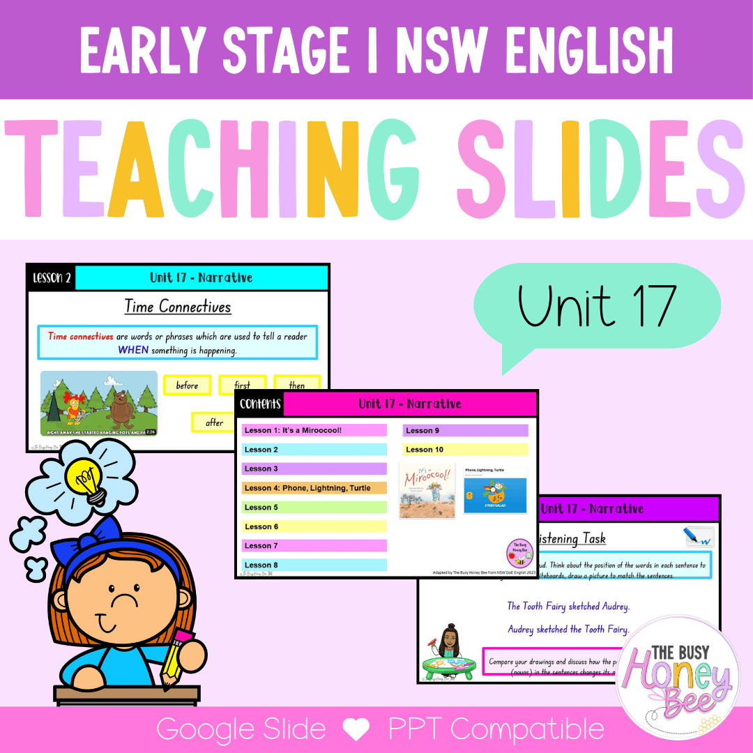 Early Stage 1 Unit 17 Narrative English Teaching Slides – The Busy ...