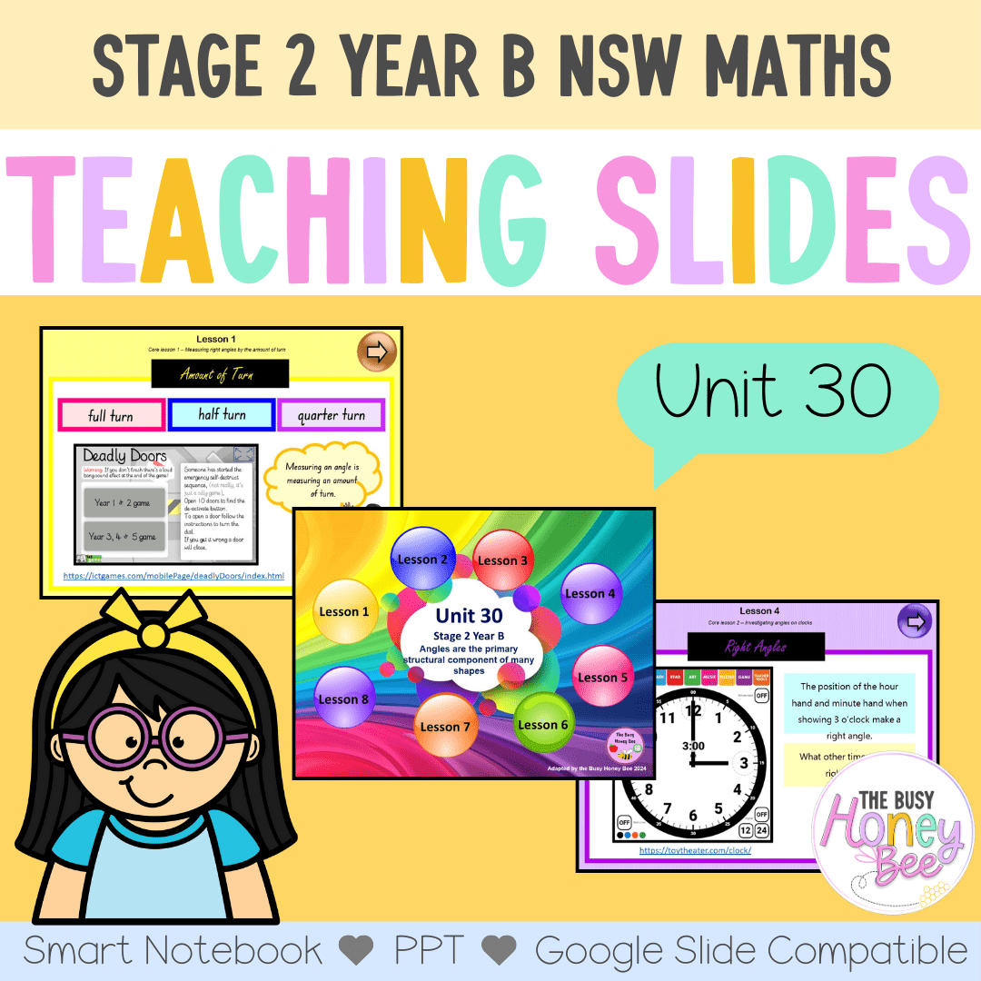 Stage 2 Year B Unit 30 Maths Teaching Slides – The Busy Honey Bee