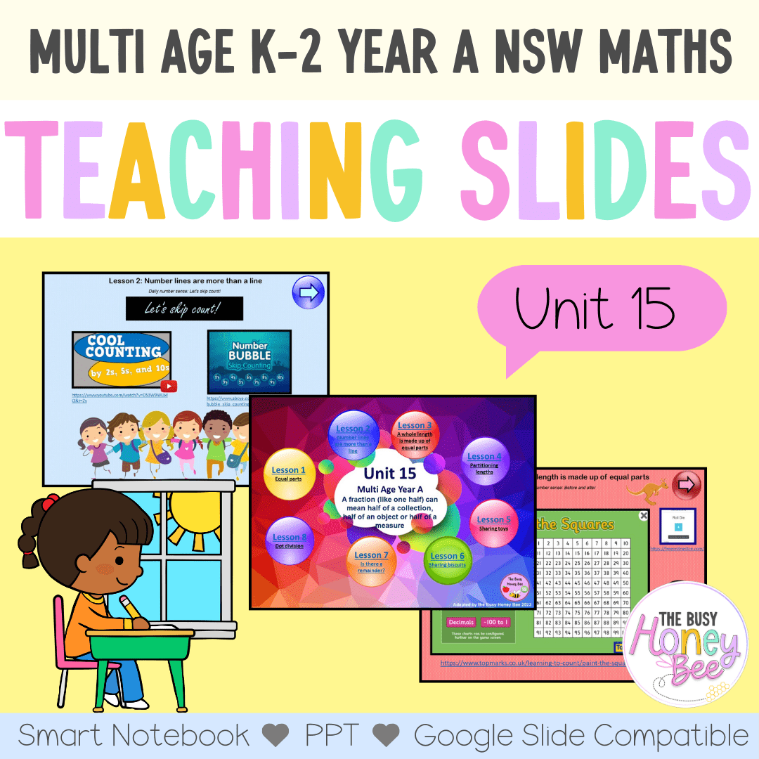 Multi Age Year A Unit 15 Maths Teaching Slides – The Busy Honey Bee