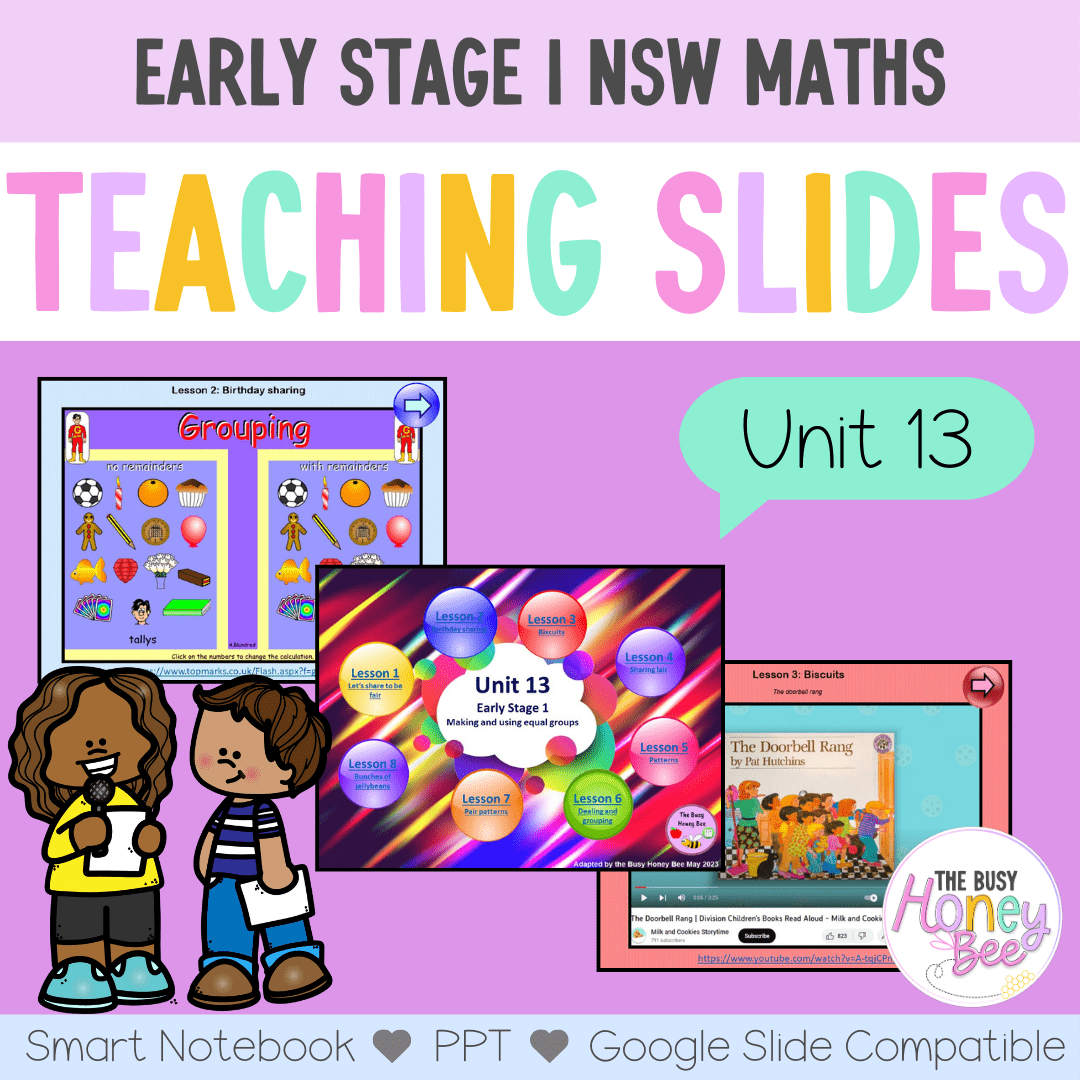 Early Stage 1 Unit 13 Maths Teaching Slides – The Busy Honey Bee
