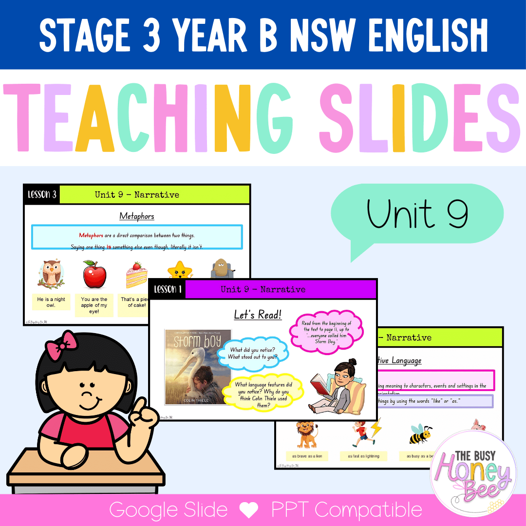 Stage 3 Year B Unit 9 Narrative English Teaching Slides – The Busy ...