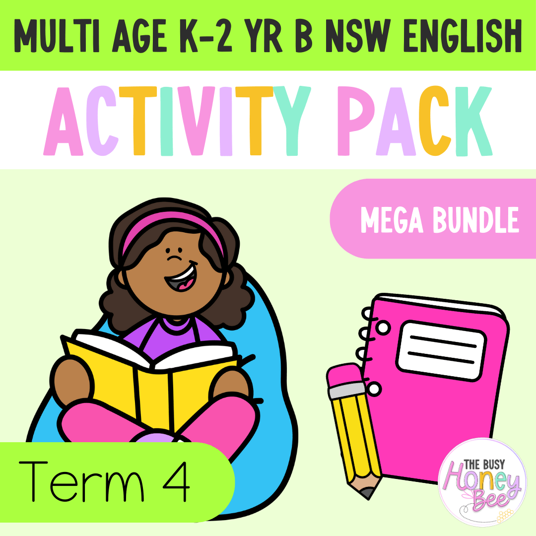Multi Age K-2 Year B Term 4 English Activity Packs Mega Bundle – The ...