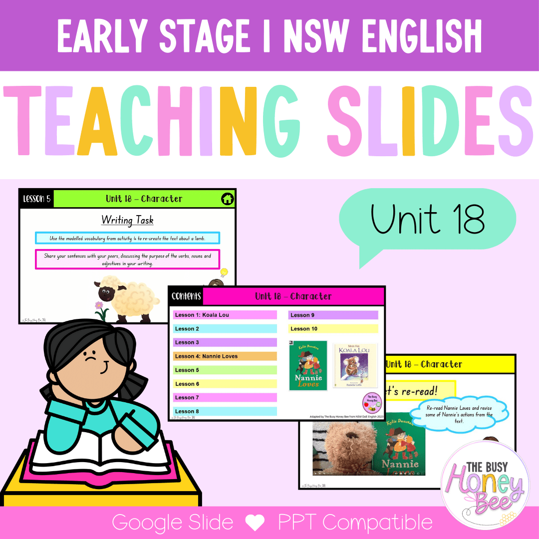 Early Stage 1 Unit 18 Character English Teaching Slides – The Busy ...