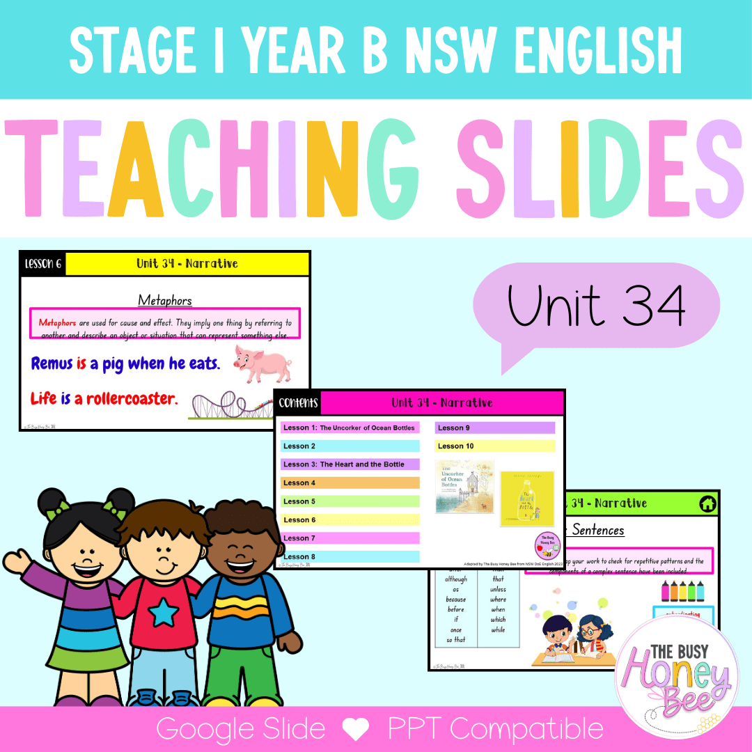 Stage 1 Year B Unit 34 Narrative English Teaching Slides – The Busy ...