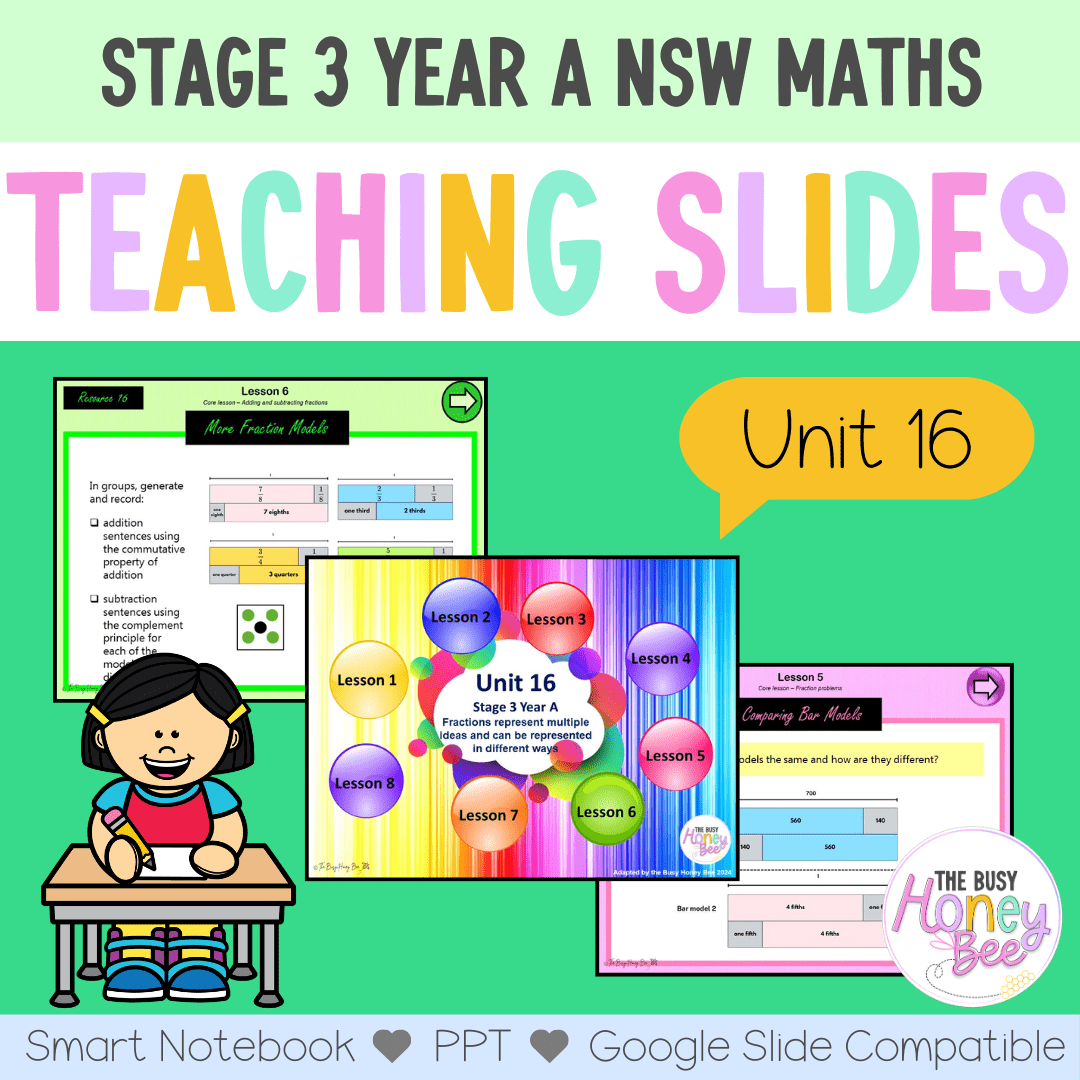 Stage 3 Year A Unit 16 Maths Teaching Slides – The Busy Honey Bee