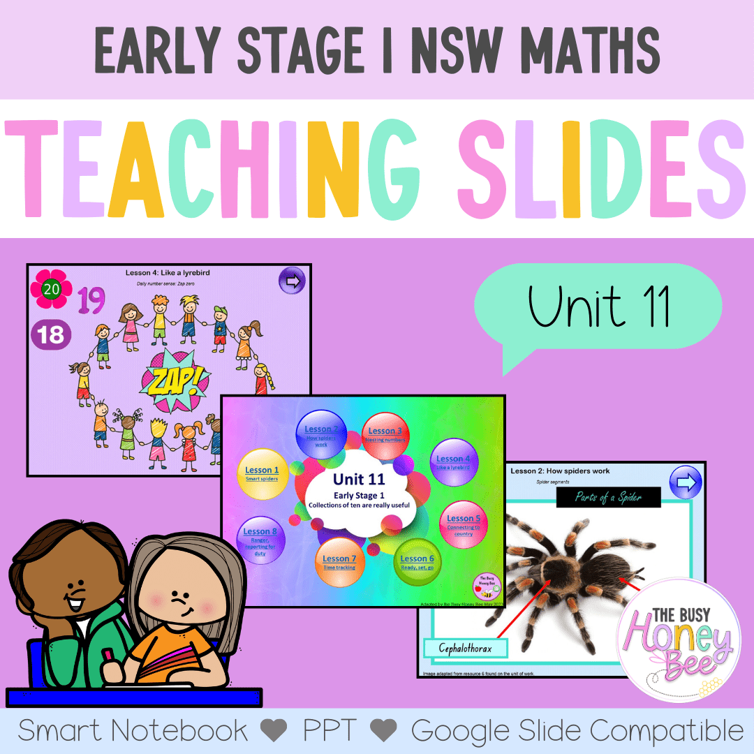 Early Stage 1 Unit 11 Maths Teaching Slides – The Busy Honey Bee