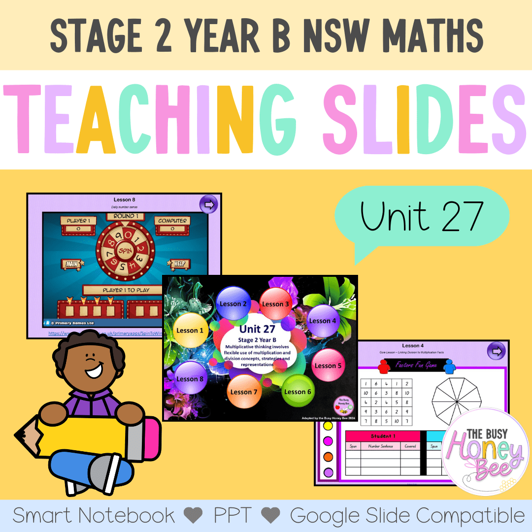 Stage 2 Year B Unit 27 Maths Teaching Slides – The Busy Honey Bee