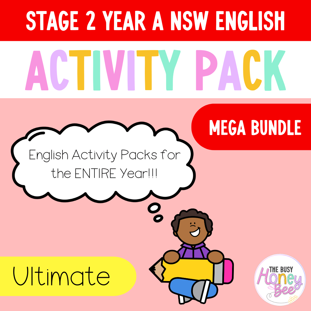 Stage 2 Year A English Activity Pack ULTIMATE Mega Bundle – The Busy Honey Bee