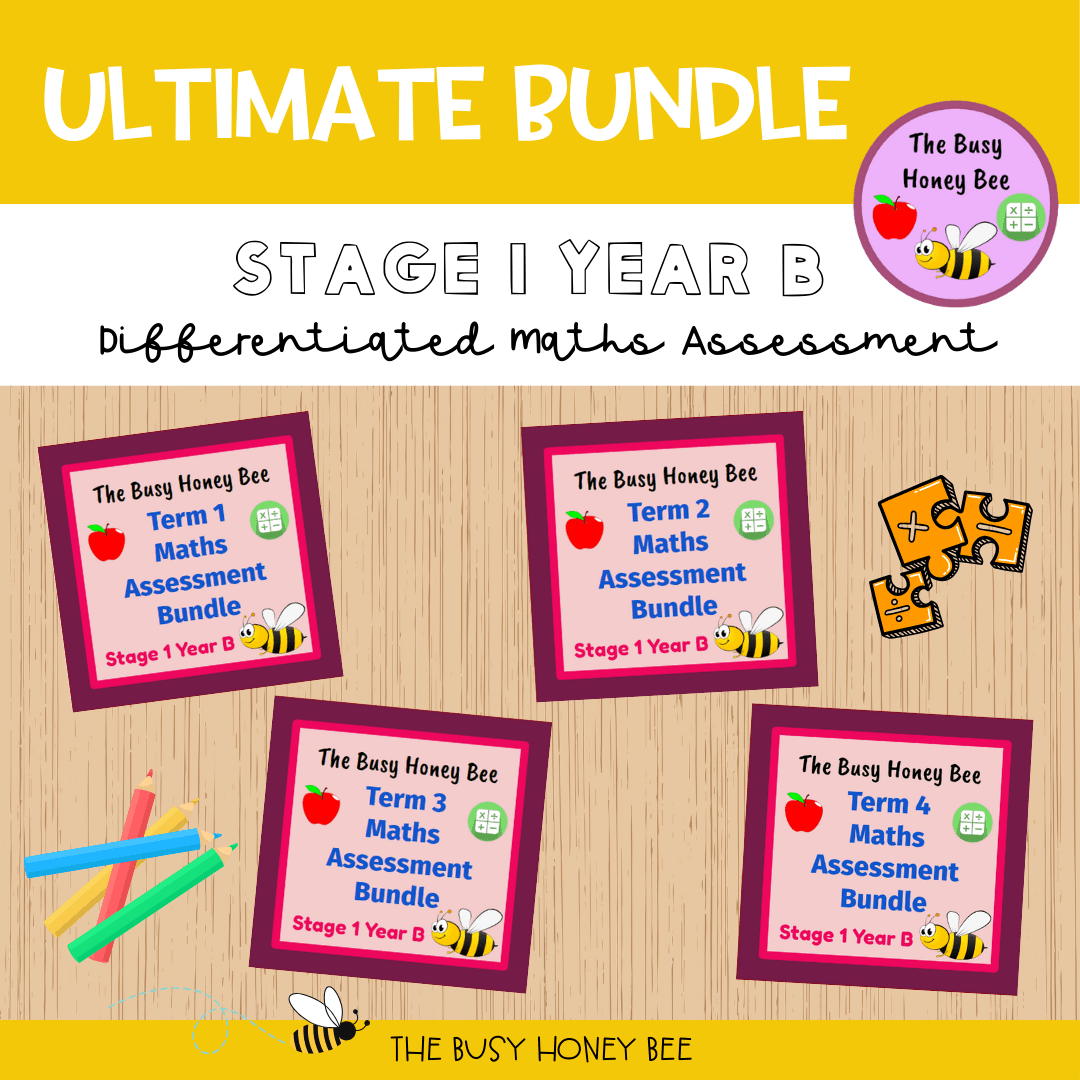 ULTIMATE Stage 1 Year B Differentiated Maths Assessment Bundle – The ...