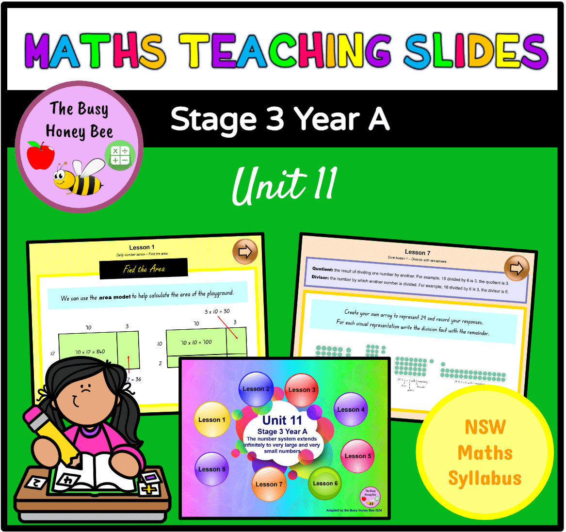 Stage 3 Year A Unit 11 Maths Teaching Slides – The Busy Honey Bee