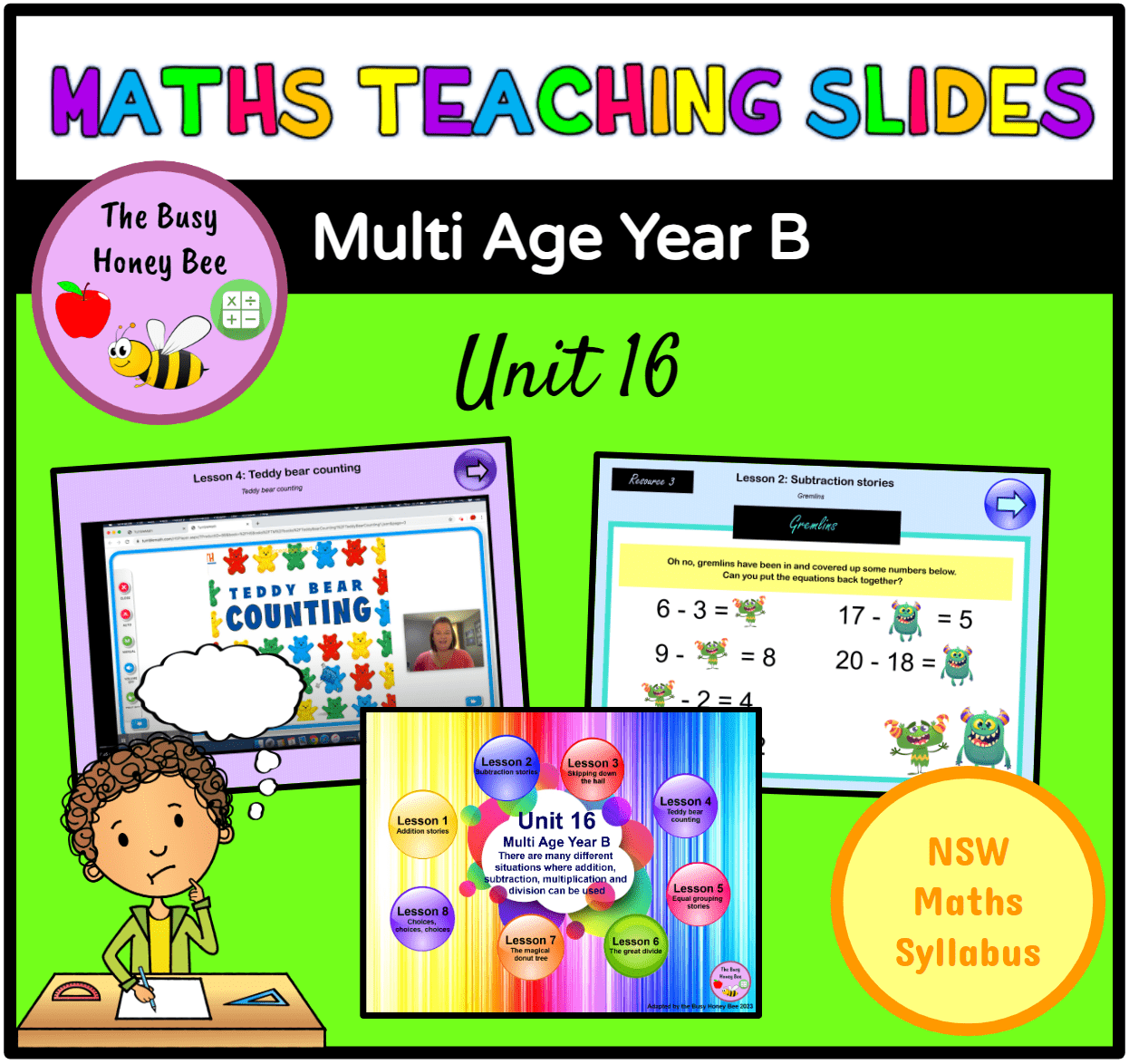 Multi Age Year B Unit 16 Maths Teaching Slides – The Busy Honey Bee