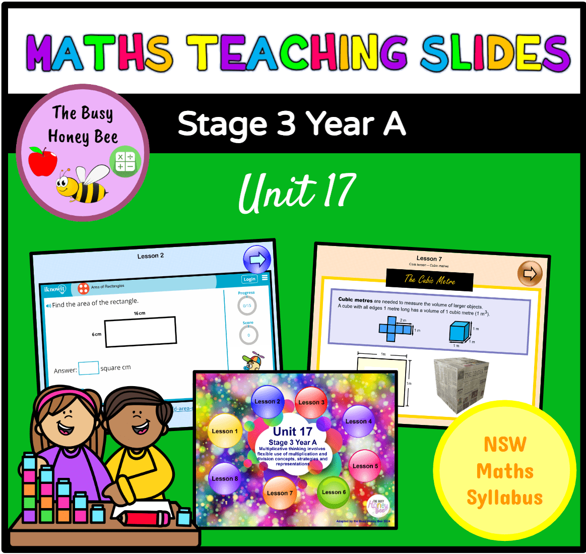 Stage 3 Year A Unit 17 Maths Teaching Slides – The Busy Honey Bee