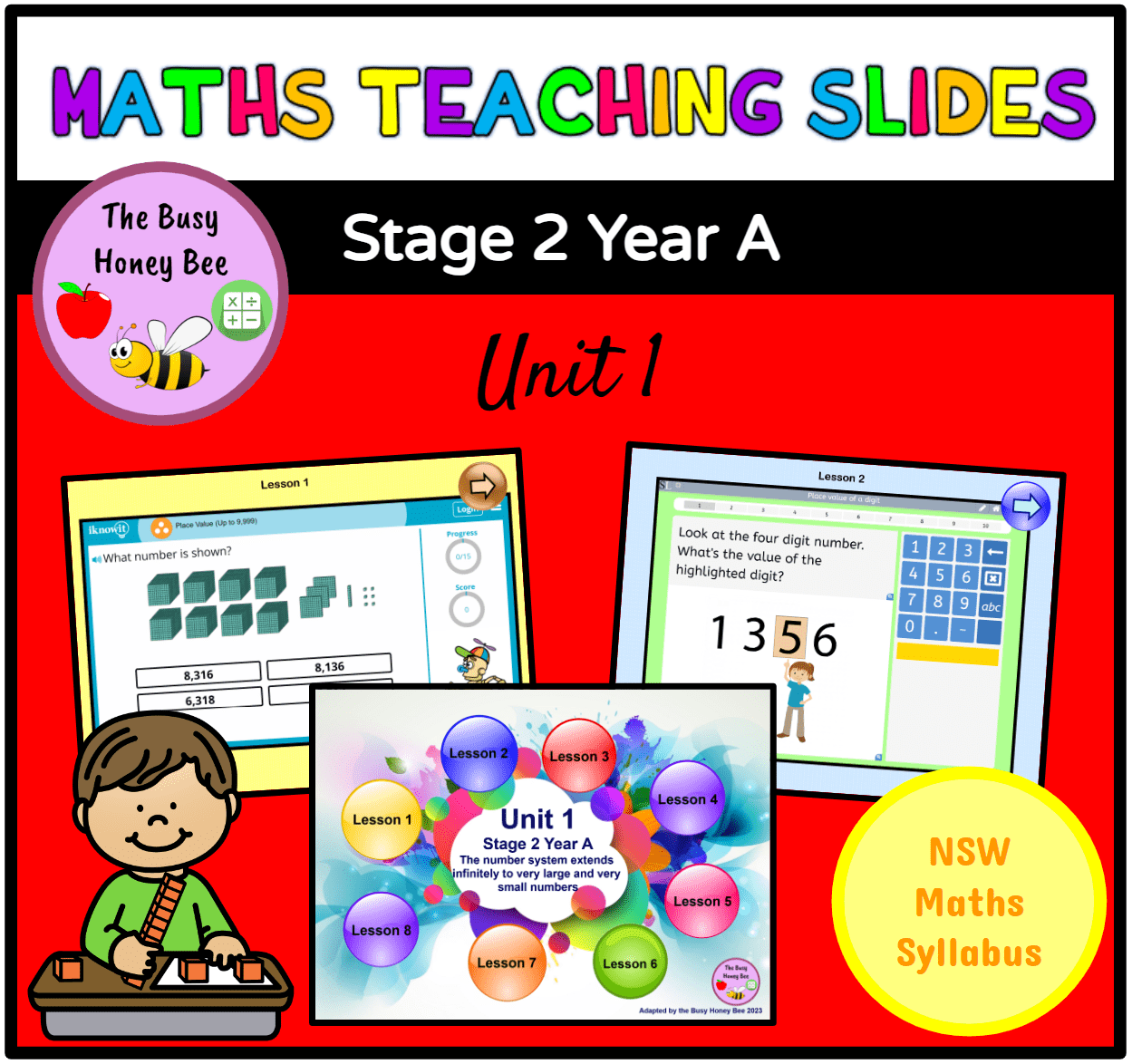 Stage 2 Year A Unit 1 Maths Teaching Slides – The Busy Honey Bee