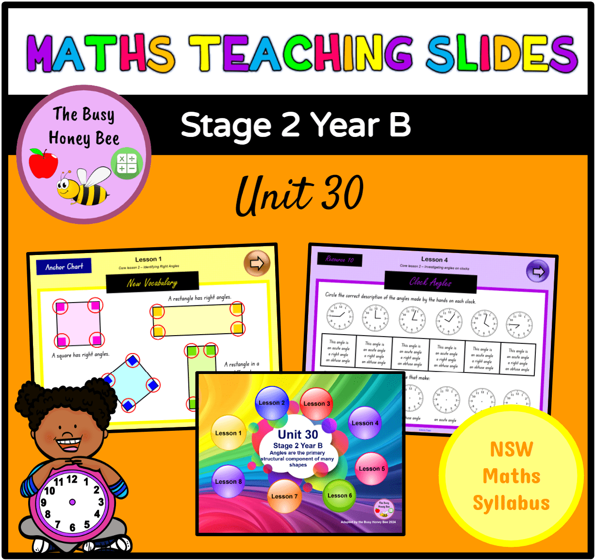 Stage 2 Year B Unit 30 Maths Teaching Slides – The Busy Honey Bee