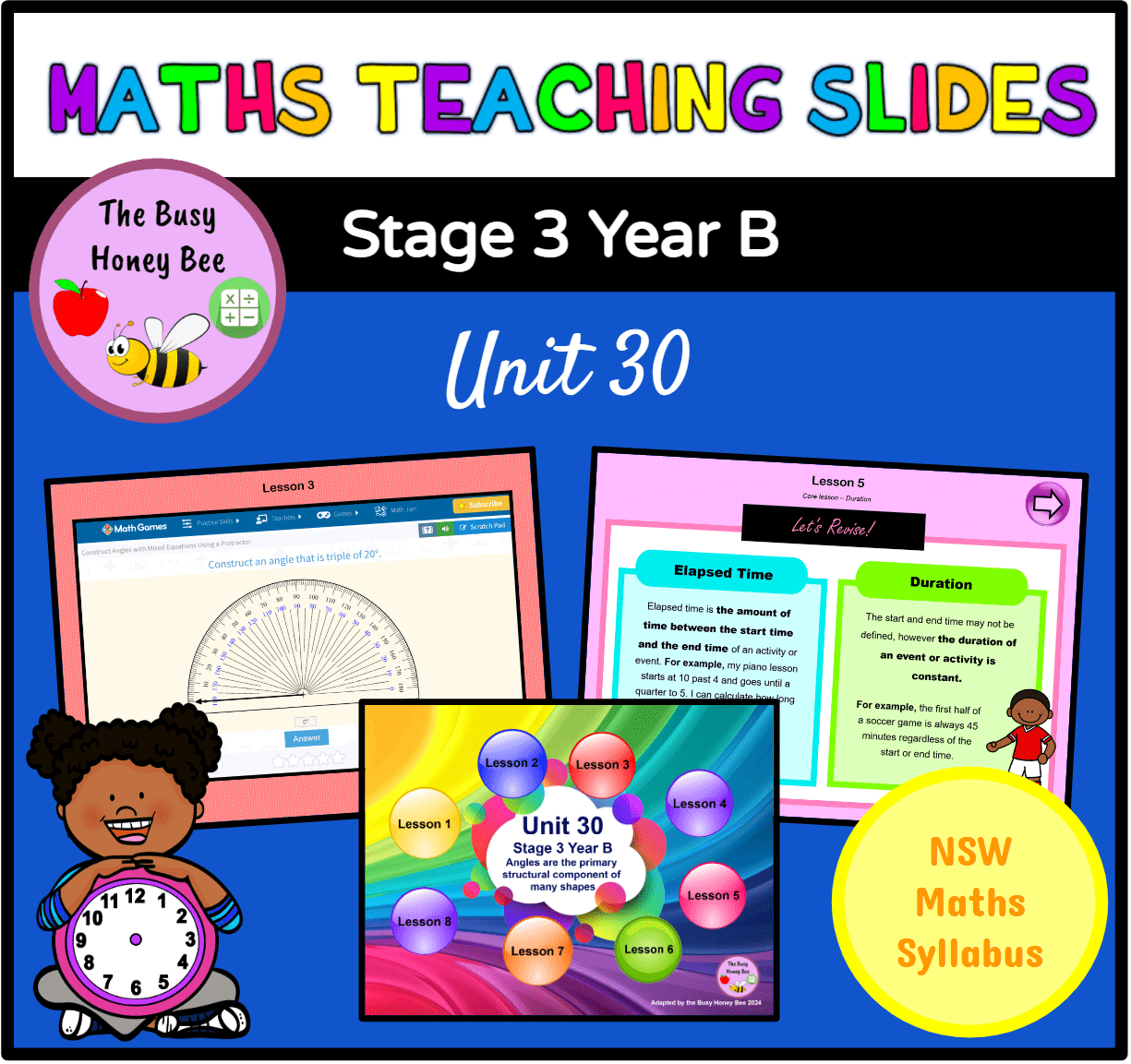 Stage 3 Year B Unit 30 Maths Teaching Slides – The Busy Honey Bee