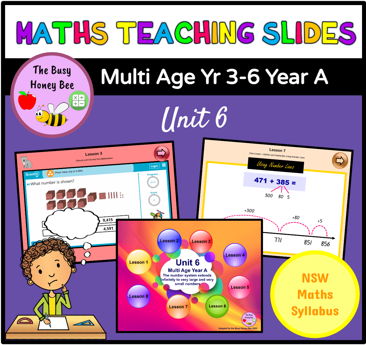 Multi Age 3-6 Year A Unit 6 Maths Teaching Slides – The Busy Honey Bee