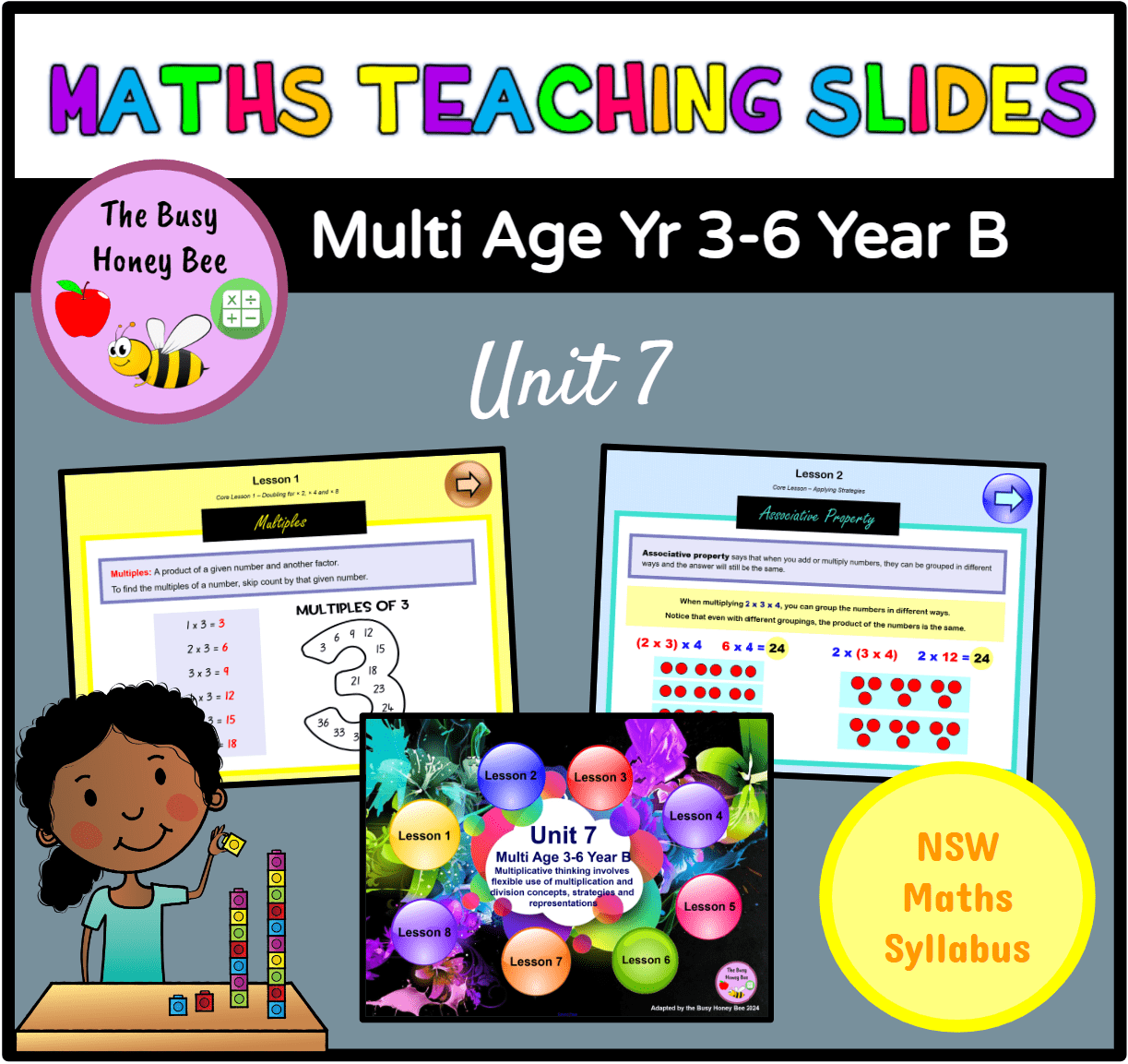 Multi Age 3-6 Year B Unit 7 Maths Teaching Slides – The Busy Honey Bee