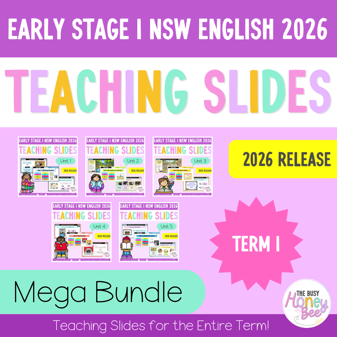 Early Stage 1 NSW English Term 1 Teaching Slides Mega Bundle 2026 – The ...