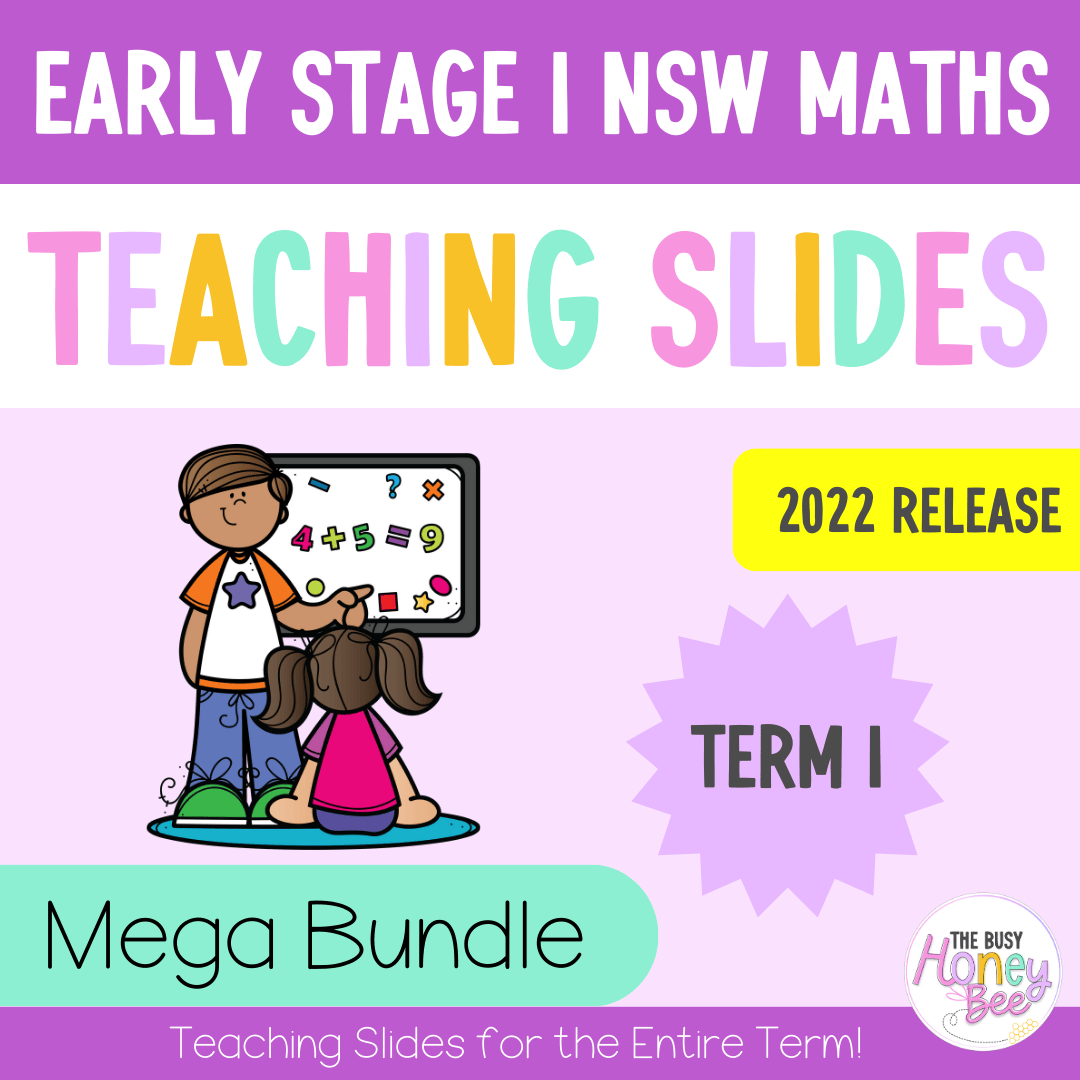 Early Stage 1 Term 1 Maths Teaching Slides Mega Bundle 2022 – The Busy ...