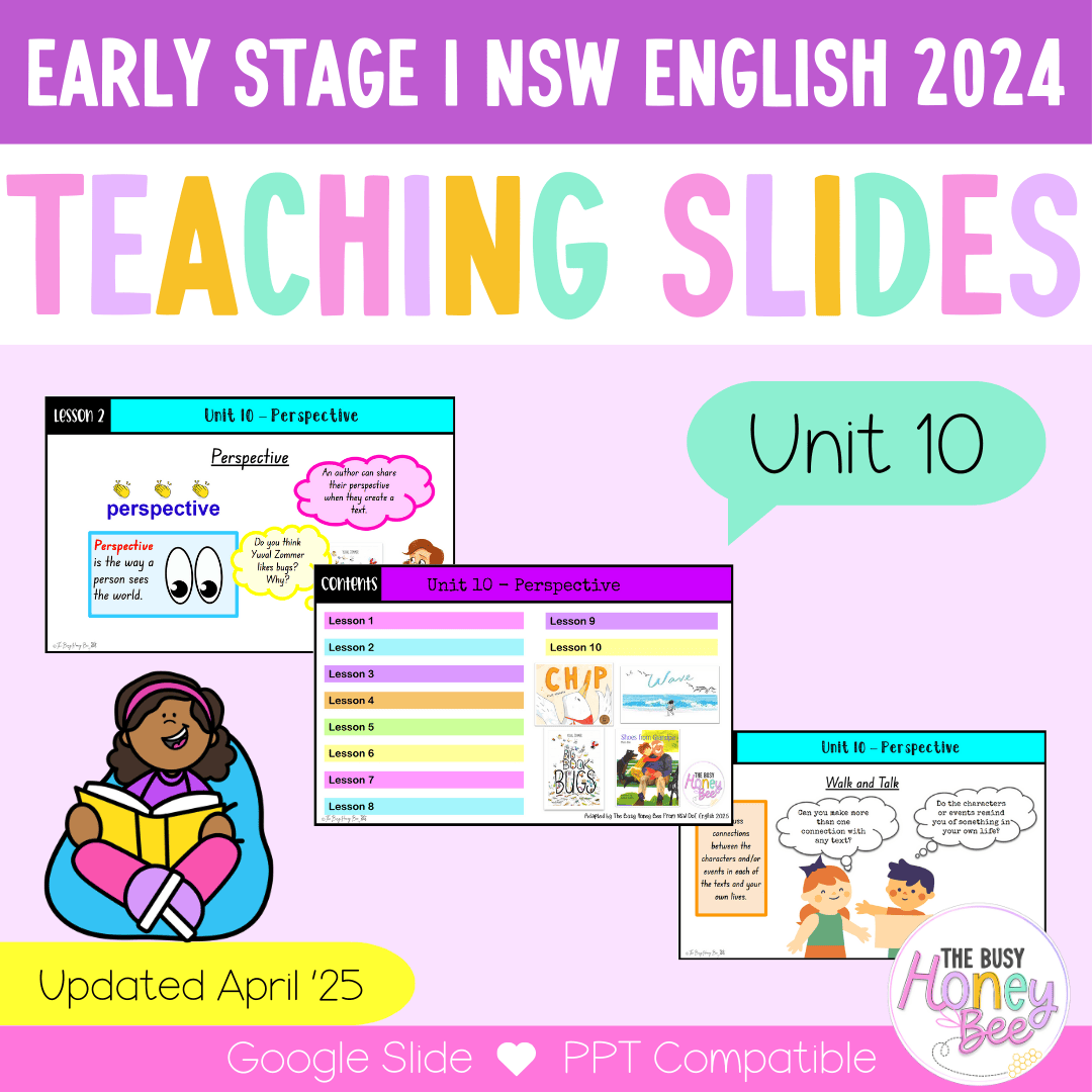Early Stage 1 Unit 10 NSW Perspective English Teaching Slides 2024 ...