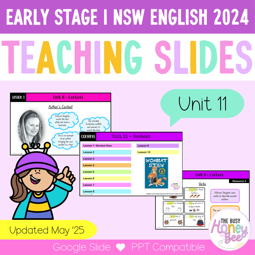 Early Stage 1 Unit 11 NSW Context English Teaching Slides 2024 – The ...