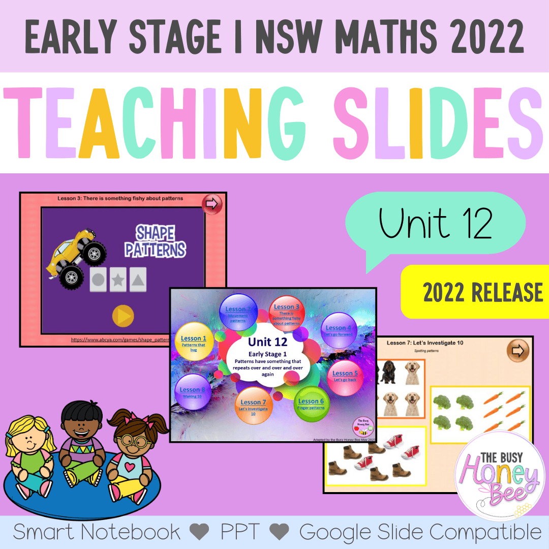Early Stage 1 Unit 12 NSW Maths Teaching Slides 2022 – The Busy Honey Bee