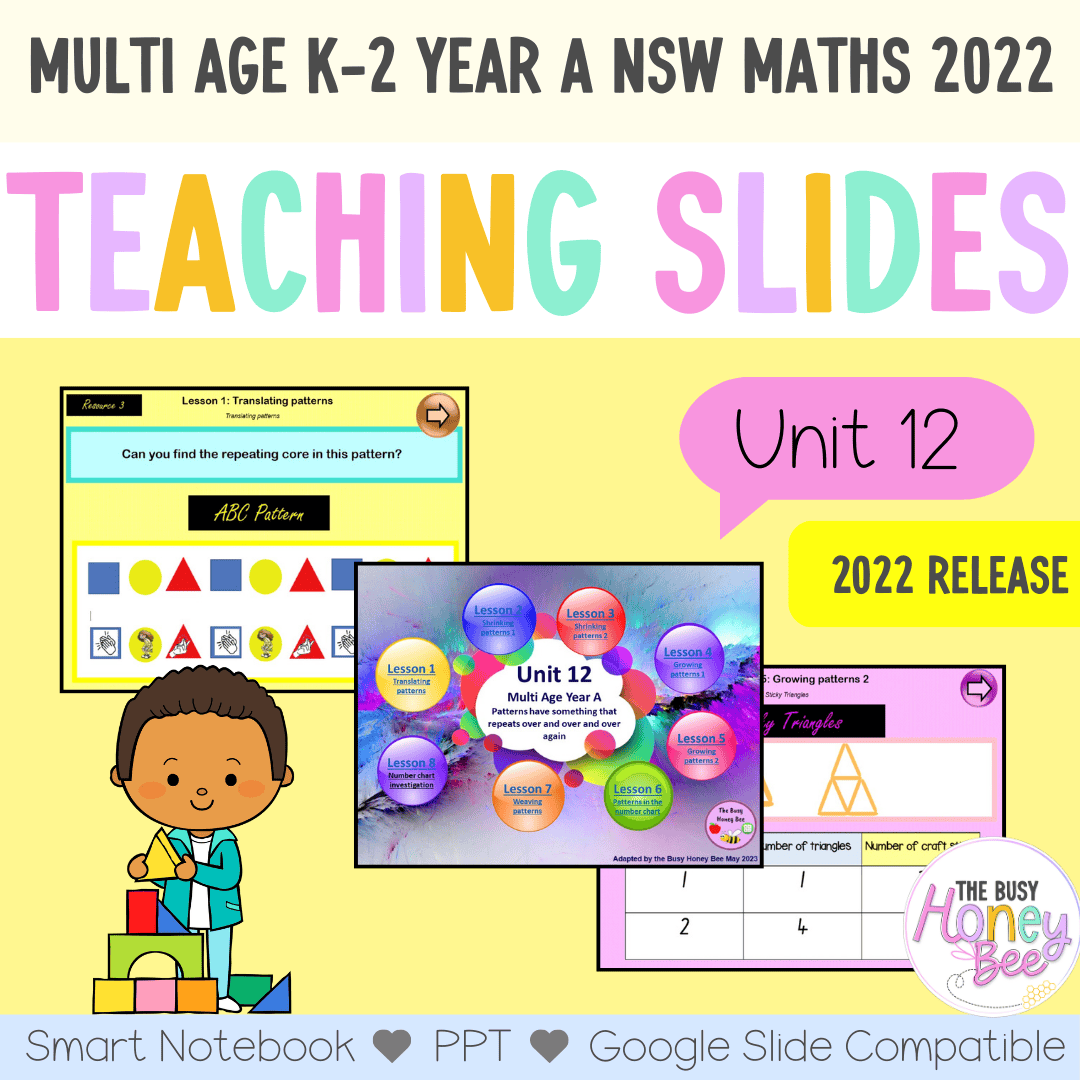 Multi Age K-2 Year A Unit 12 NSW Maths Teaching Slides 2022 – The Busy ...