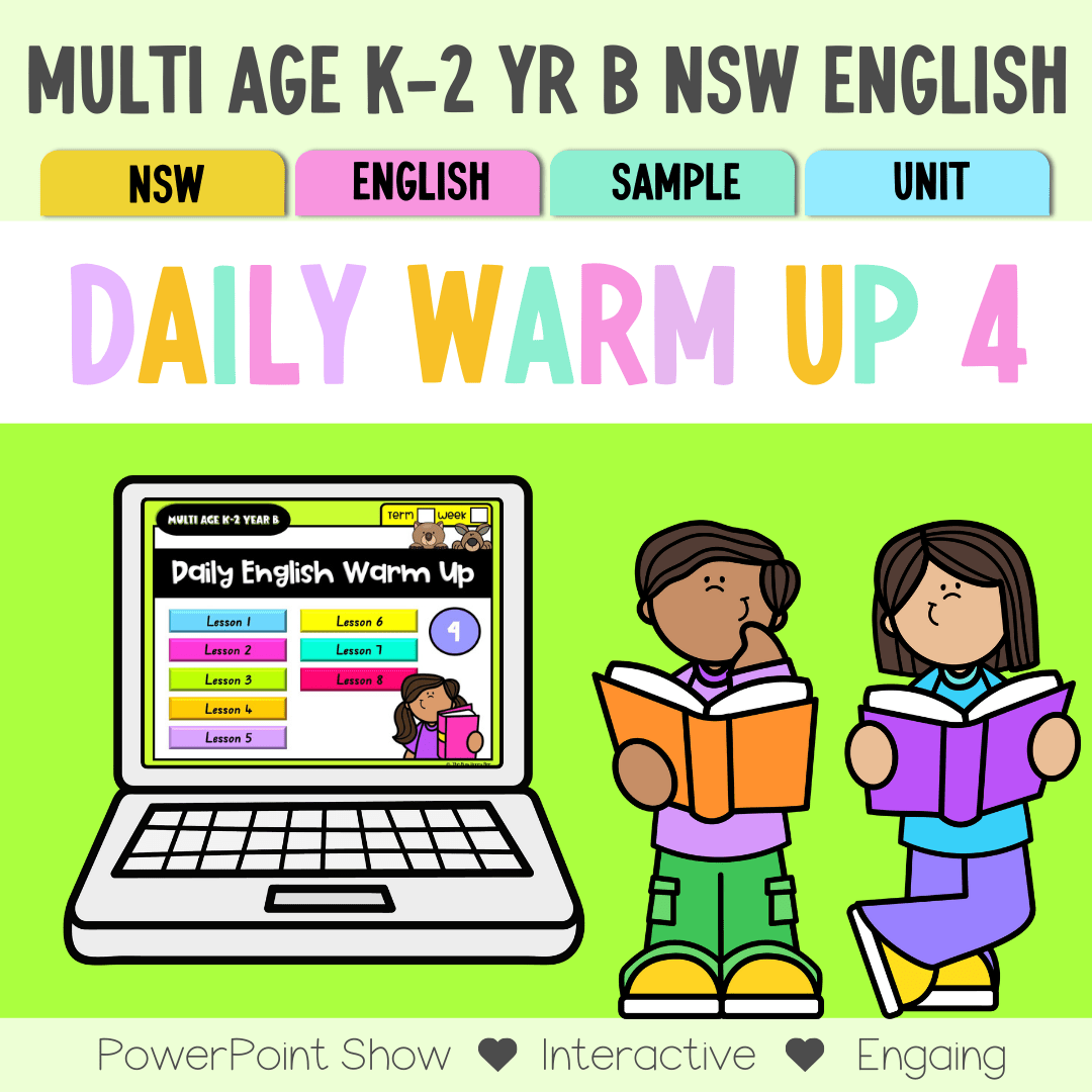 Multi Age K-2 Year B Australian | NSW English Daily Review | Warm-Up U ...