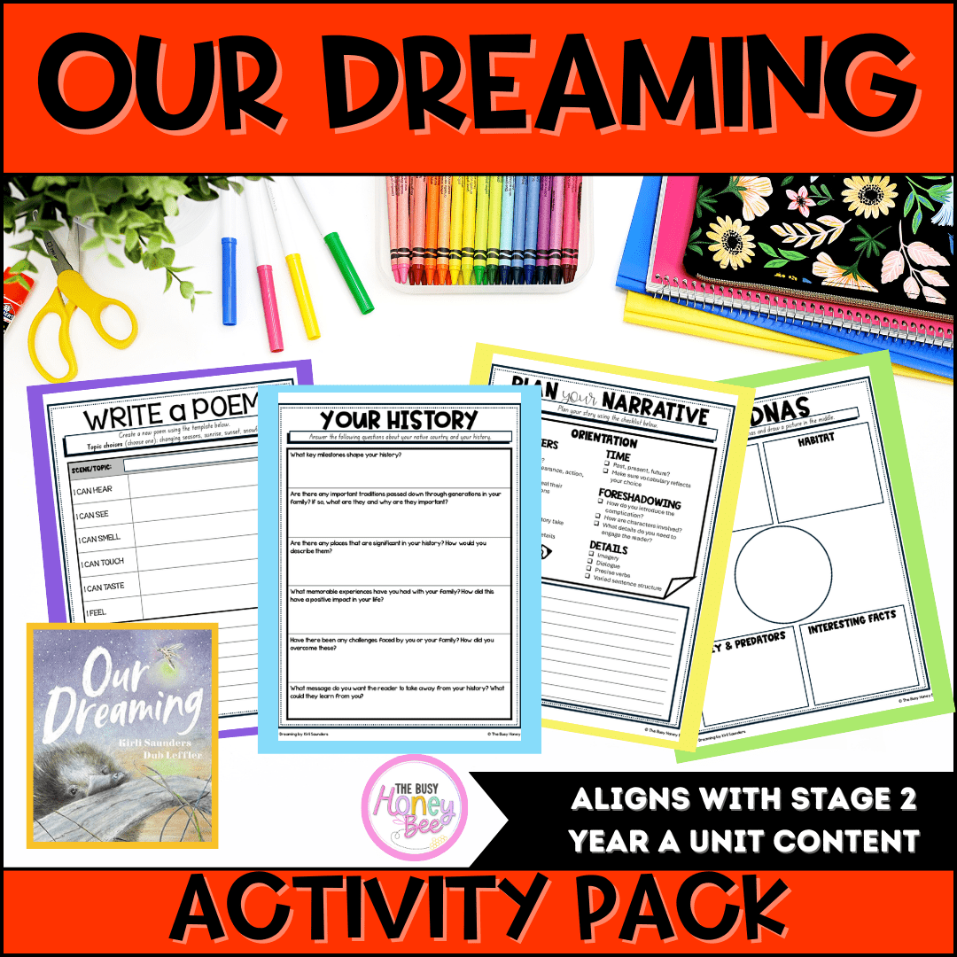Our Dreaming Activity Pack – The Busy Honey Bee