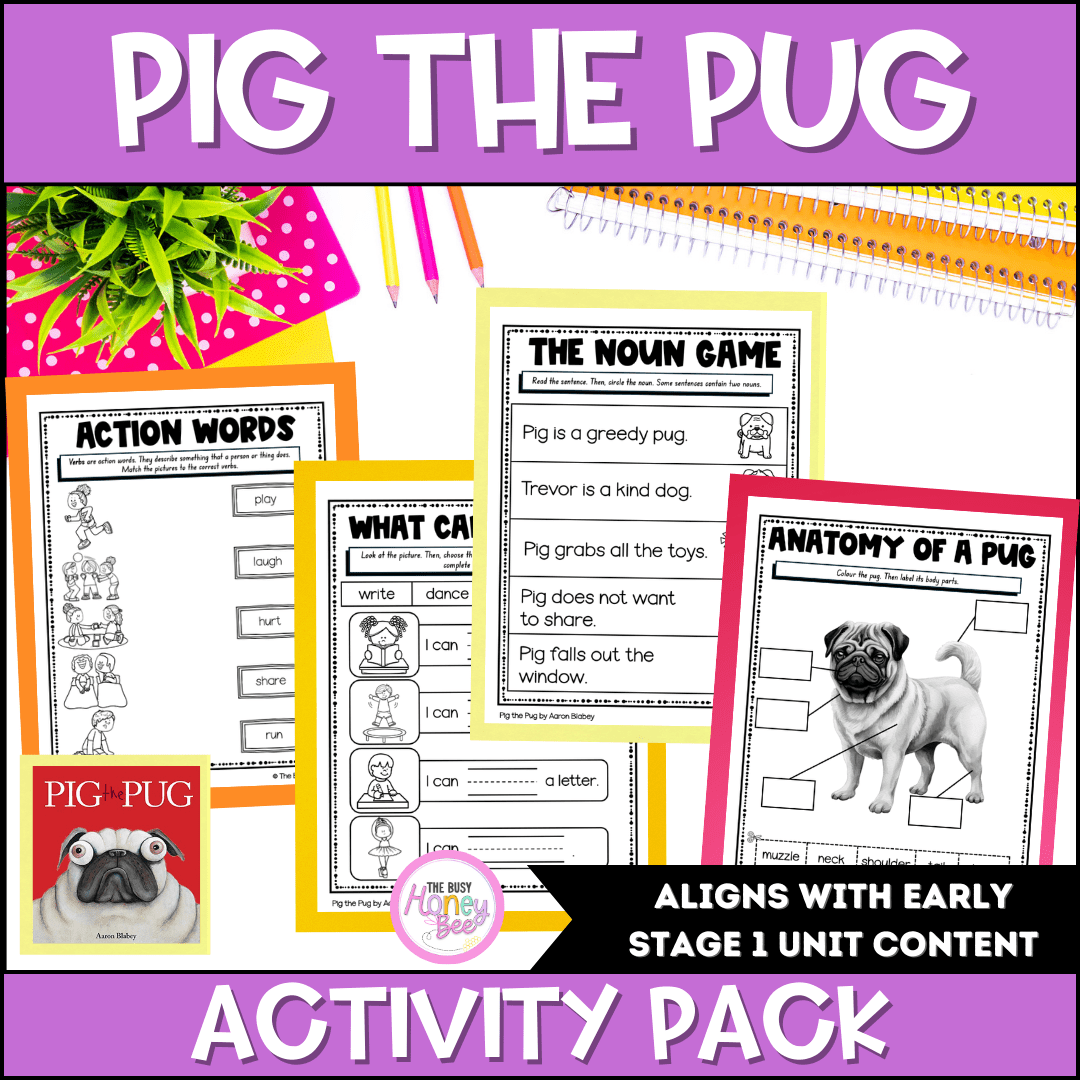 Pig the Pug Activity Pack – The Busy Honey Bee