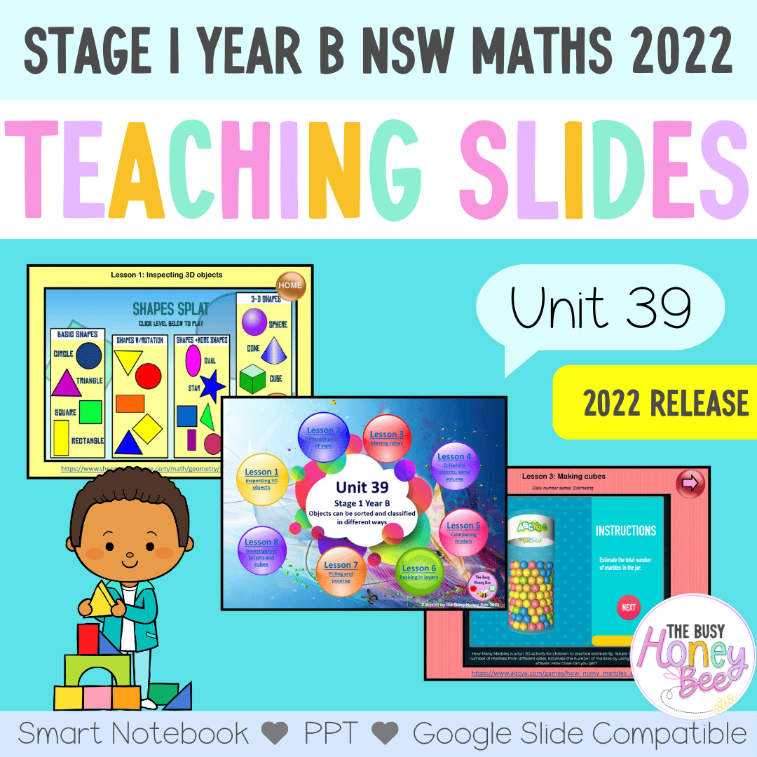 Stage 1 Year B Unit 39 NSW Maths Teaching Slides 2022 – The Busy Honey Bee