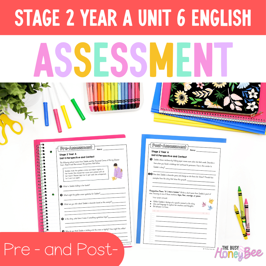 Stage 2 Year A English Pre- and Post-Assessment Unit 6 Perspective and ...