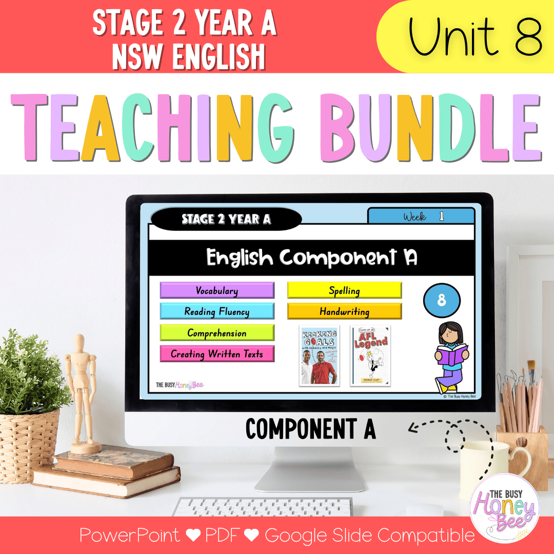 Stage 2 Year A NSW English COMPONENT A Teaching Bundle Unit 8 - Kickin ...