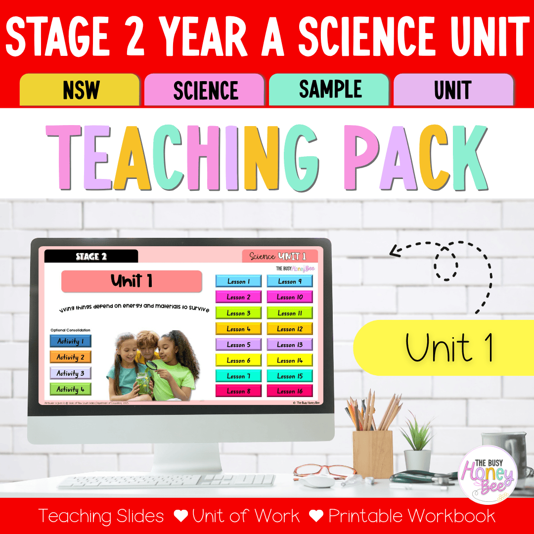 Stage 2 Year A NSW Science Sample Unit 1 Teaching Pack 2026 – The Busy ...