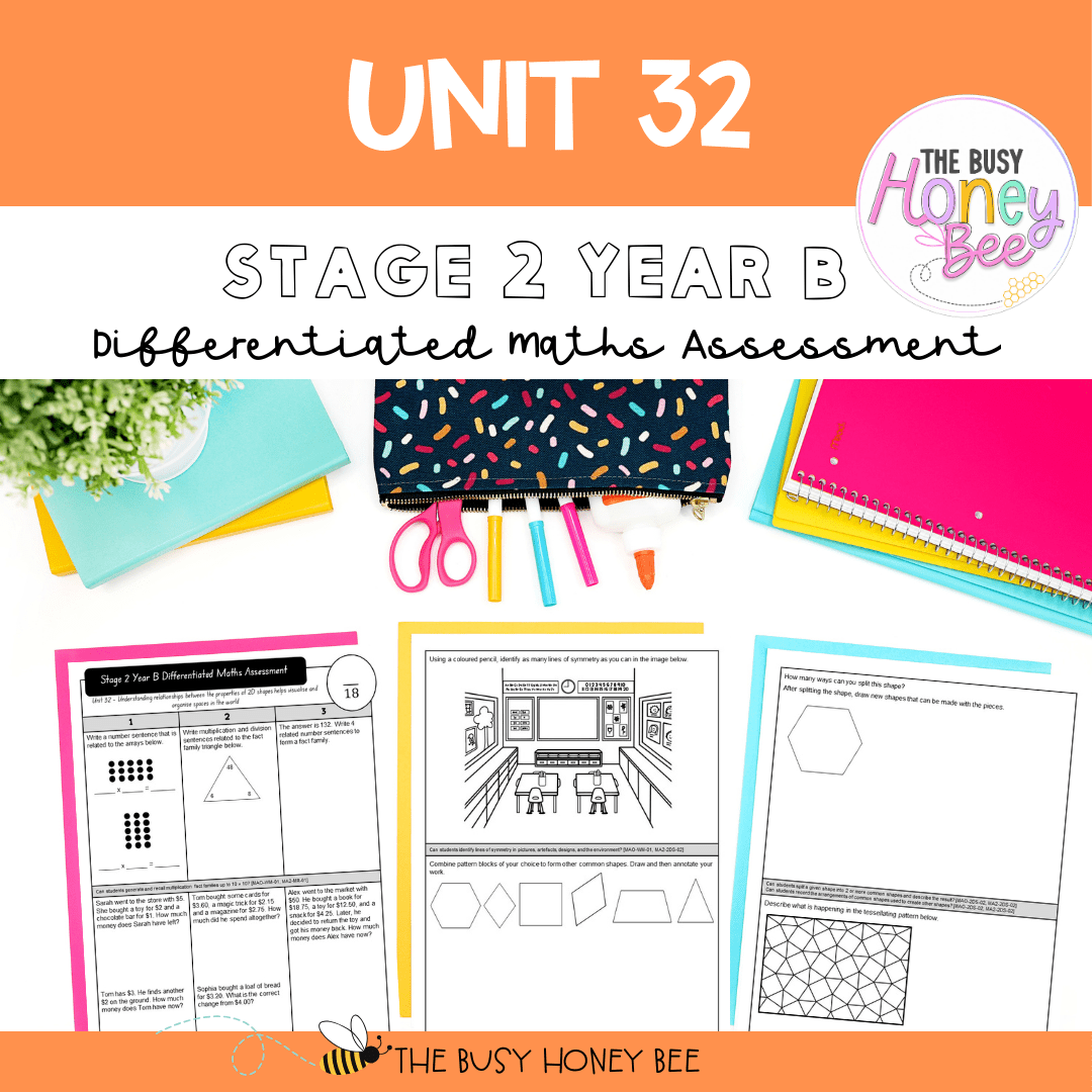 Stage 2 Year B Differentiated Maths Assessment Unit 32 – The Busy Honey Bee