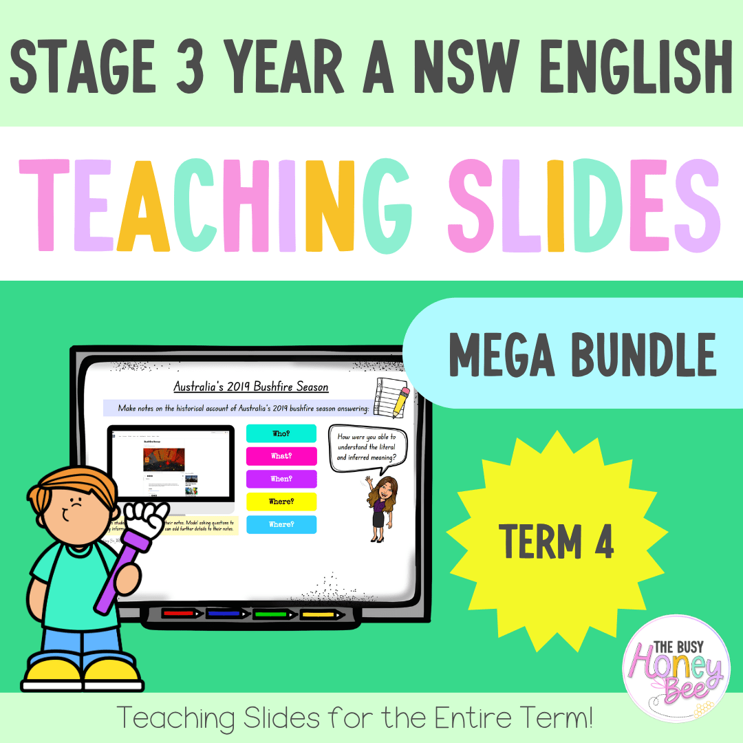 Stage 3 Year A Term 4 English Teaching Slides Mega Bundle 2024 – The ...