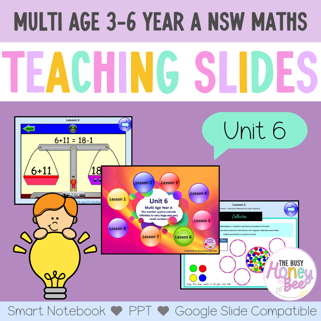 Multi Age 3-6 Year A Unit 6 Maths Teaching Slides – The Busy Honey Bee