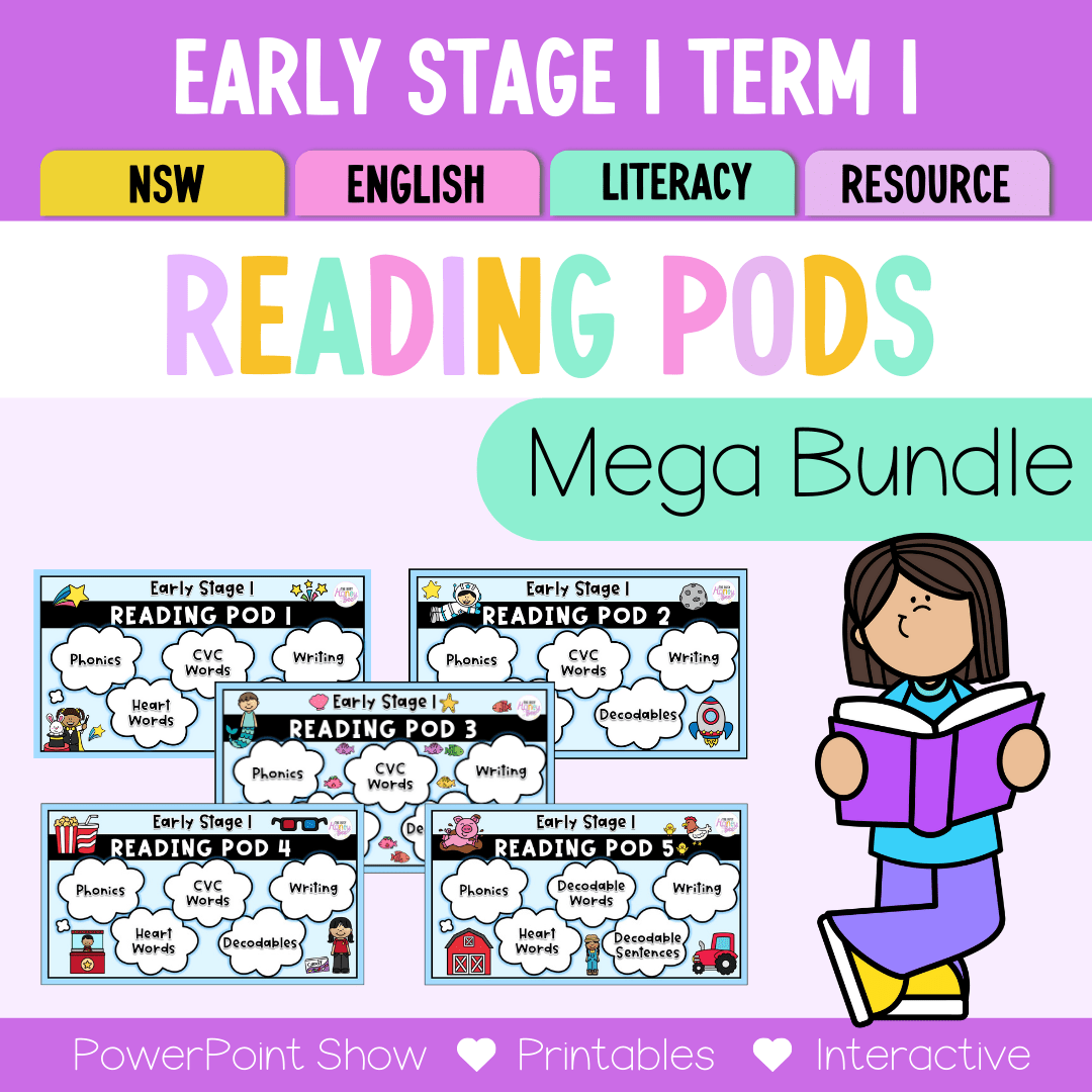 Early Stage 1 Reading Pod Term 1 Mega Bundle – The Busy Honey Bee