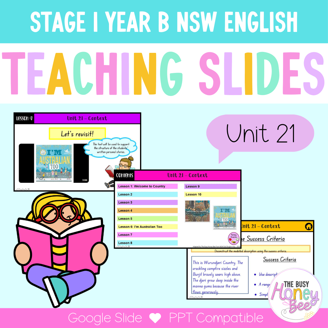 Stage 1 Year B Unit 21 Context English Teaching Slides – The Busy Honey Bee