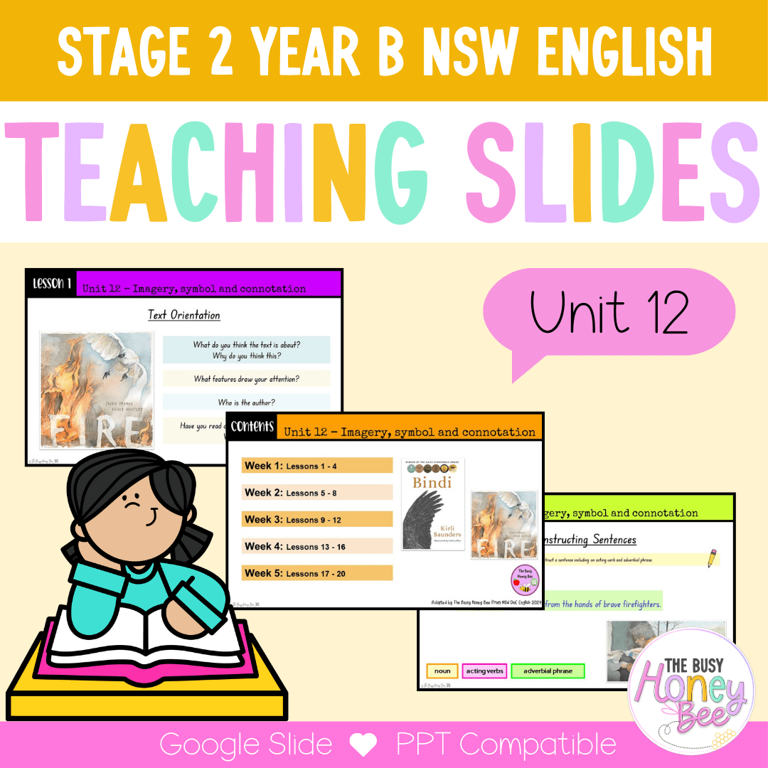 Stage 2 Year B Unit 12 Imagery, symbol and connotation English Teachin ...