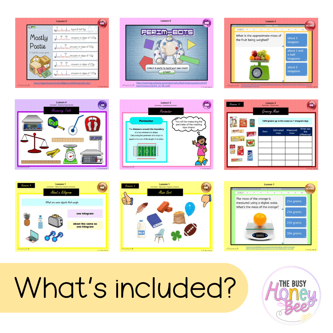 Stage 2 Year B Unit 34 Maths Teaching Slides – The Busy Honey Bee