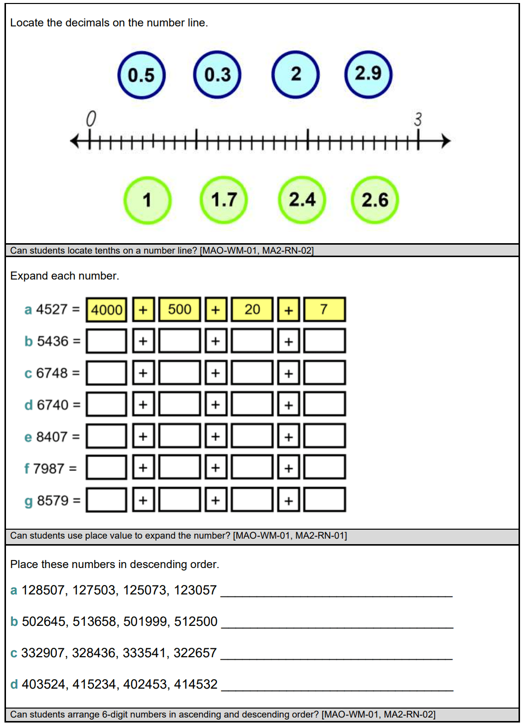 Stage 2 Year B Differentiated Maths Assessment Unit 21 – The Busy Honey Bee