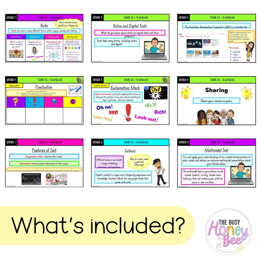 Multi Age Year A Unit 13 Context English Teaching Slides – The Busy ...
