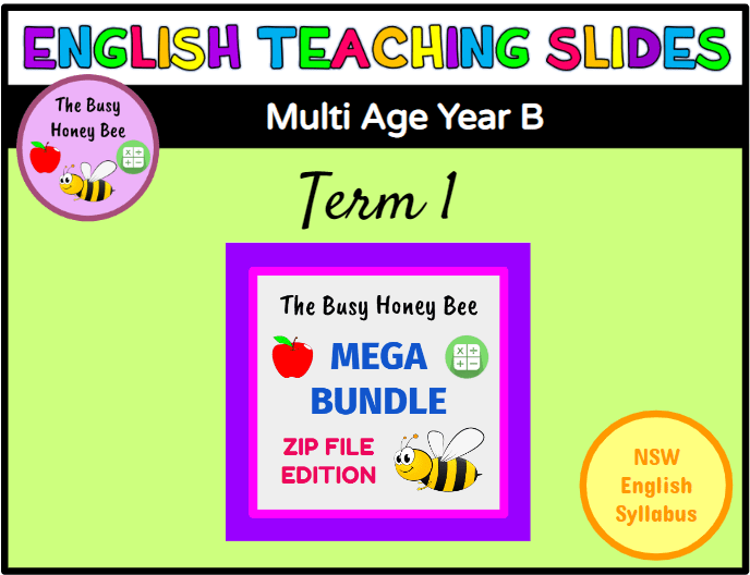 Multi Age K-2 Year B Term 1 English Teaching Slides Mega Bundle – The ...